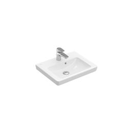 Villeroy & Boch V&B M&ouml;bel-Handwaschbecken Subway 2.0 50x40cm, wei&szlig;, mit Hahnloch, &Uuml;berlauf ; Villeroy & Boch (7315F001)