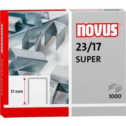 Novus Heftklammern 23/17 Super, 1000 St&uuml;ck