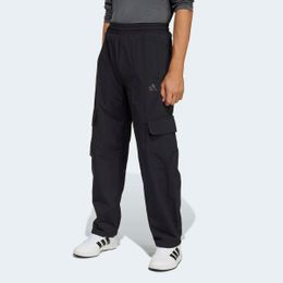 Sporthose adidas Sportswear "J FI CARGO PT", M&auml;dchen, Gr. 128, N-Gr, schwarz, schwarz,, Obermaterial: 100% Polyamid, Hosen Sporthose