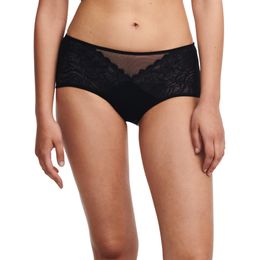 Panty Chantelle "FLOURAL TOUCH", Damen, Gr. 36, schwarz, Obermaterial: 75% Polyamid, 25% Elasthan, k&ouml;rpernah, Unterhosen Panty, Spitze, blickdichtes Gewebe