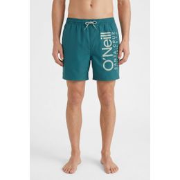 O`Neill Badeshorts O'NEILL "O'NEILL CALI 16'' SWIMSHORTS", Herren, Gr. M (50), N-Gr, botanical he, Obermaterial: 100% Polyester, Badehosen Badeshorts, mit Seiten- und Ges&auml;&szlig;taschen, mit Hyperdry-Finish