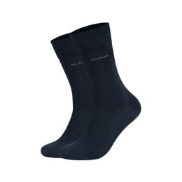 Socken Camano "ca-soft temperature regulating 2er Pack", Herren, Gr. 35-38, schwarz saphire, 51% Lyocell, 21% Wolle, 27% Polyamid, 1% Elasthan, uni, Socken Socken, 2er Pack Weicher ca-soft Bund mit TENCEL&trade; und Wolle