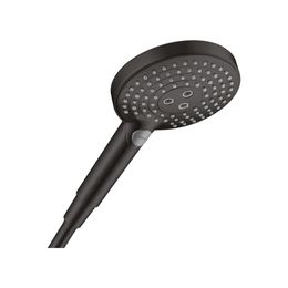 hansgrohe Handbrause Raindance Select S 120 DN 15, 3jet, Kopf d= 125mm, mattschwarz