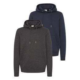 !Solid Kapuzenpullover SOLID "Kapuzenpullover SDMColinoreg 2 Pack", Herren, Gr. XXL, blau (dgm, navy), Obermaterial: 65% Polyester PES. 35% Baumwolle CO., Pullover Kapuzenpullover