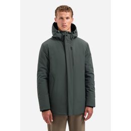 Softshellparka NO EXCESS "NO EXCESS Softshellparka Jacket Long Soft Shell", Herren, Gr. L, schwarz steel, 94% Polyester (Recycelt), 6% Elasthan, Jacken