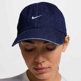 Baseball Cap Nike Sportswear "U NK CLUB CAP U CB DENIM 24 L", Herren, Gr. L, blau (college navy), Obermaterial: 100% Baumwolle, Caps, sportlicher Stil, f&uuml;r Erwachsene, f&uuml;r sportliche Aktivit&auml;ten