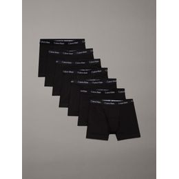 Trunk "TRUNK 7PK", Herren, Gr. XXL (56), 7 Stk., schwarz, Jersey, Obermaterial: 95% Baumwolle, 5% Elasthan, Calvin Klein Underwear, unifarben, k&ouml;rpernah, Unterhosen, Mit elastischem Bund