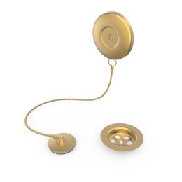 Tres Flachablauf mit Kette und Stopfen f&uuml;r Waschbecken, Bidet und Sp&uuml;le , 03474501OM 03474501OM
