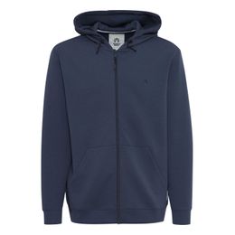 Sweatjacke North Bend "Sweatjacke NBTaro M", Herren, Gr. M, blau (blau nights), Obermaterial: 78% Polyester PES. 17% Viskose CV. 5% Elasthan EL., Sweatjacken Sweatjacke