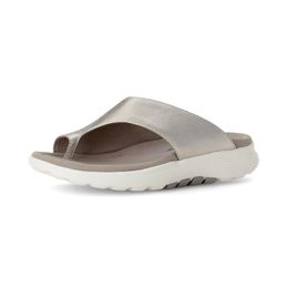 Dianette ROLLINGSOFT, Damen, Gr. 38, puder, Glattleder, Schuhe Dianette, Zehentrenner, Sommerschuh mit weichem Zehensteg, G-Weite