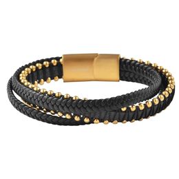 Adelia&acute;s Edelstahlarmband ADELIA&acute;S "Unisex Armband aus Edelstahl" Gr. 19, schwarz gold, Armb&auml;nder, Herren, 19, Edelstahl, Edelstahlarmband