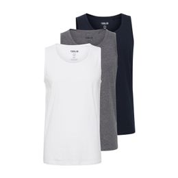!Solid Longtop SOLID "Tanktop SDCasal", Herren, Gr. L, bunt (3mix col), Obermaterial: 60% Baumwolle CO. 40% Polyester PES., Tops