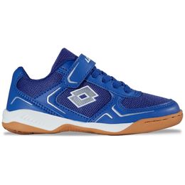 Hallenschuh Lotto, Kinder, Gr. 38, blau, wei&szlig;, Kunstfaser, Synthetik, mehrfarbig, Schuhe Hallenschuh, - in kinderfu&szlig;gerechter Passform