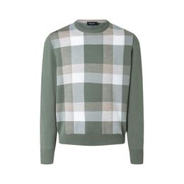 Strickpullover Maerz Muenchen "Maerz Muenchen 497401 Strickpullover Herren Bekleidung", Herren, Gr. 48, dunkelgruen, 100% Wolle, Rundhals, Pullover Strickpullover