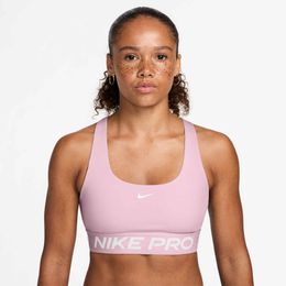 Sport-BH Nike "W NP DF 365 LS BRA", Damen, Gr. L, N-Gr, pink foam, wh, Obermaterial: 83% Polyester, 17% Elasthan, BHs Sport-BH, f&uuml;r sportliche Aktivit&auml;ten, glattes und elastisches Material