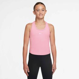 Tanktop Nike "G NK DF ONE TANK", M&auml;dchen, Gr. L, med soft pink, Obermaterial: 80% Polyester, 20% Elasthan, normal, Rundhals, Tops Tanktop, f&uuml;r Jugendliche und Kinder, sportlicher Stil