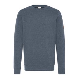 !Solid Longpullover SOLID "Sweater SDSimsa", Herren, Gr. L, blau (insignia blau melange), Obermaterial: 65% Polyester PES. 35% Baumwolle CO., Pullover Longpullover