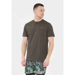 Funktionsshirt Endurance "Vernon", Herren, Gr. XL, olivgr&uuml;n, braun, 100% Polyester, unifarben, normal, Rundhals, Shirts Funktionsshirt, im funktionalen Design mit Quick Dry-Funktion