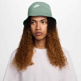 Fischerhut Nike Sportswear "U NK APEX BUCKET SQ FUT WSH L", Damen, Gr. L, steam, wei&szlig;, Obermaterial: 100% Baumwolle, H&uuml;te, mittellanges Design, aus vorgewaschenem Twill-Material