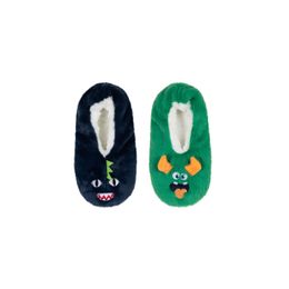 Hausschuh Camano "2er Pack", M&auml;dchen, Gr. 25/28, fern gr&uuml;n, Schuhe Hausschuh