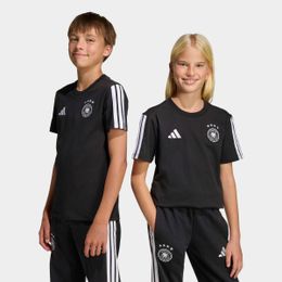 T-Shirt adidas Performance "DFB KIDS TEE", M&auml;dchen, Gr. 176, schwarz, Obermaterial: 100% Baumwolle, Rundhals, Shirts T-Shirt