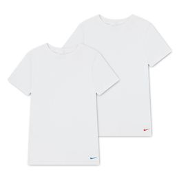 T-Shirt Nike Sportswear "NHB BOYS 2PK CREW UNDERSHIRT", Jungen, Gr. L, wei&szlig;, multi, Obermaterial: 60% Baumwolle, 40% Polyester, Shirts T-Shirt, f&uuml;r Kinder, sportlicher Stil