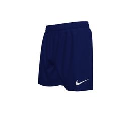 Badeshorts Nike "4" VOLLEY SHORT f&uuml;r Kinder", Jungen, Gr. M (140/146), N-Gr, midnight navy, Web, Obermaterial: 100% Polyester, Badehosen Badeshorts, mit integrierter Mesh-Innenhose, mit seitlichen Taschen