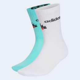 Funktionssocken adidas Performance "DFB FAN SOCKS", Damen, Gr. L (43/45), wei&szlig;, flash aqua, schwarz, Obermaterial: 62% Baumwolle, 36% Polyester, 1% Elasthan, 1% sonstige Fasern, Socken