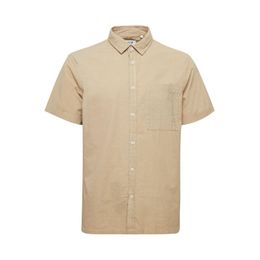 !Solid Kurzarmhemd SOLID "Kurzarmhemd SDFrevne", Herren, Gr. L, N-Gr, beige (sand), Obermaterial: 100% Baumwolle CO., Hemden