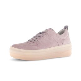 Sneaker Gabor "Sneaker low", Damen, Gr. 37,5, rosa, Schuhe Sneaker