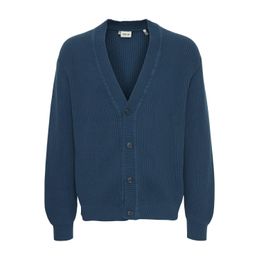 !Solid Strickjacke SOLID "Strickjacke SDNalli", Herren, Gr. XL, blau (big dipper), Obermaterial: 100% Baumwolle CO., Strickjacken Strickjacke