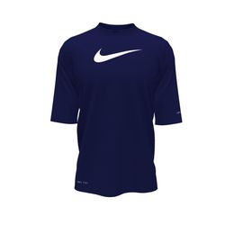 T-Shirt Nike "SHORT SLEEVE HYDROGU f&uuml;r Kinder", M&auml;dchen, Gr. M (140/146), blau (midnight navy), Jersey, Obermaterial: 100% Polyester, normal, Rundhals, Shirts T-Shirt, kurz&auml;rmlig, f&uuml;r Sport und Outdoor, mit UPF-40-UV-Schutz