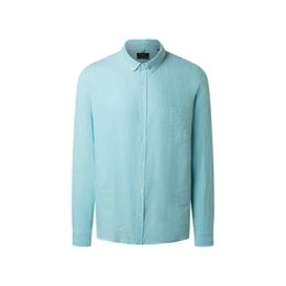 Langarmhemd Maerz Muenchen "Maerz Muenchen 740200 Langarmhemd Herren Bekleidung", Herren, Gr. 37/38, EURO-Gr&ouml;&szlig;en, tuerkis, 100% Leinen, Hemden