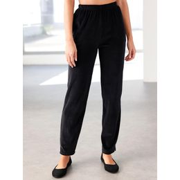 Nickihose Classic Basics, Damen, Gr. 44/46, Normalgr&ouml;&szlig;en, schwarz, 80% Baumwolle, 20% Polyester, unifarben, lang, Hosen