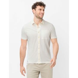 Poloshirt Brax "Style PIROZ", Herren, Gr. L (52), sanftes wei&szlig;, 65% Baumwolle, 35% Polyester, Shirts