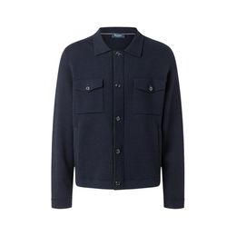 Strickjacke Maerz Muenchen "Maerz Muenchen 542300 Strickjacke Herren Bekleidung", Herren, Gr. 48, blau, 100% Wolle (Merino), Strickjacken Strickjacke