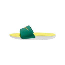 Sneaker Nike Sportswear "KAWA SLIDE (GS/PS)", M&auml;dchen, Gr. 37,5, malachite, metallic gold, sonic gelb, Synthetik, Schuhe Sneaker, F&uuml;r Kinder & Jugendliche