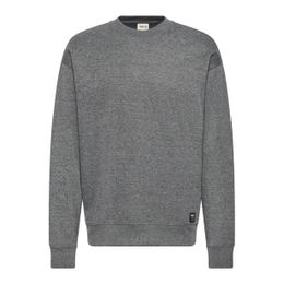 !Solid Longpullover SOLID "Sweater SDDixon", Herren, Gr. M, grau (dunkelgrau melange), Obermaterial: 65% Polyester PES. 35% Baumwolle CO., Pullover Longpullover