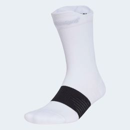 Funktionssocken adidas Performance "RUNXGRAFIC SOCK", Damen, Gr. XL (46/48), wei&szlig;, schwarz, Obermaterial: 57% Polyamid, 38% Polyester, 5% Elasthan, Socken