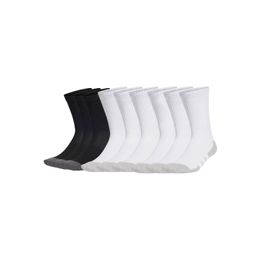 Kurzsocken adidas originals "Socken Essentials Climacool Crew Socken 9P 9er Pack", Herren, Gr. 37-39, bunt (2xwei&szlig;, schwarz), Obermaterial: 69% Polyester PES. 26% Baumwolle CO. 4% Elasthan EL. 1% Polyamid PA., Socken