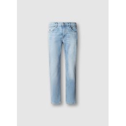 Slim-fit-Jeans Pepe Jeans "SLIM JEANS HATCH", Damen, Gr. 31, L&auml;nge 32, bleached light, Denim/Jeans, Obermaterial: 99% Baumwolle, 1% Elasthan, slim fit, Jeans Slim-fit-Jeans, mit Regular Waist