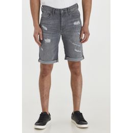Jeansshorts Blend "BHDeniz", Herren, Gr. L, US-Gr&ouml;&szlig;en, denim grau, Web, 98% Baumwolle, 2% Elastan, unifarben, normal kurz, Jeans Jeansshorts, Stilvolle 5-Pocket-Jeansshorts mit Destroyed-Effekten