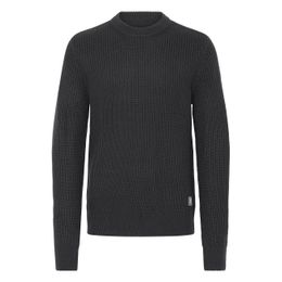 Strickfleece-Pullover Blend "Strickpullover BHRibi", Herren, Gr. L, grau (stone mix), Obermaterial: 100% Polyacryl PAN., Pullover