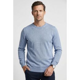 Strickpullover MARVELIS, Herren, Gr. XL, hellblau, Jersey, Obermaterial: 100% Baumwolle, regular fit, Rundhals, Rippb&uuml;ndchen, Pullover Strickpullover, Rundhals, Baumwolle, regular fit