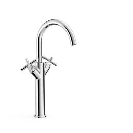 Tres 2 Griff Waschtischarmatur XL Mit Griff G3/8" flexible Anschlussschl&auml;uche, 28380301 28380301