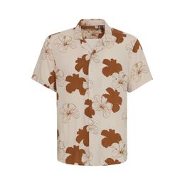 Kurzarmhemd Blend "Kurzarmhemd BHShirt", Herren, Gr. S, N-Gr, braun (toffee), Obermaterial: 100% Viskose CV., Hemden