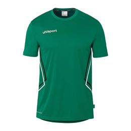 Trainingsshirt Uhlsport "Trainings-T-Shirt Equipe 29 Kids", M&auml;dchen, Gr. 116, gr&uuml;n (lagune, wei&szlig;, schwarz), Obermaterial: 100% Polyester Pol. recyc.., Shirts