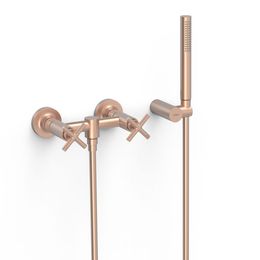 Tres Aufputz 2 Griffmischer f&uuml;r Dusche Anti Kalk Messing Handbrause , 28316301OPM 28316301OPM