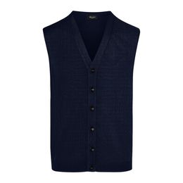 Strickweste Maerz Muenchen "Maerz Muenchen 580500 Strickweste Herren Bekleidung", Herren, Gr. 48, dunkelblau, 100% Wolle (Merino), Westen Strickweste