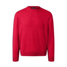 Strickpullover Maerz Muenchen "Maerz Muenchen 490500 Strickpullover Herren Bekleidung", Herren, Gr. 48, rot, 100% Wolle, Rundhals, Pullover Strickpullover